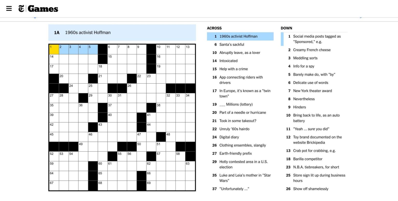 New York Times games: Worth playing for students? – The Paly Voice